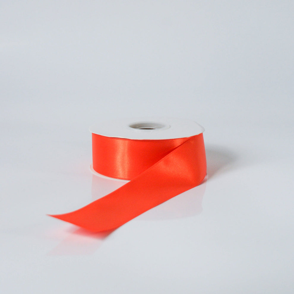 Satin Ribbon Double Face - Orange | Indigo&Jade GC Floristry Supplies ...